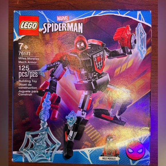 Lego | Toys | Lego Marvel Spiderman 7671 Miles Morales Mech Armor 125 ...